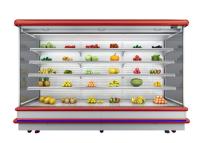 China Factory Price Model A Remote System Multi- Deck Open Chiller Supermarket Refrigeration Display Chiller for sale