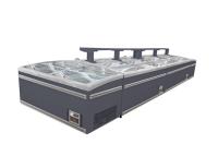 China Large Capacity Supermarket Island Showcase Combination Island Freezer for sale