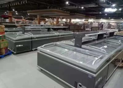 China Static Cooling Island Chest Freezer Commercial Refrigerator Equipment For Ice Cream for sale