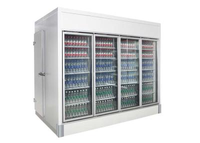 China 6500L Large Capacity Black Load Drinks Display Fridge Vegetables Freezer R134a for sale