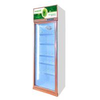 China 452L 1 Door Commercial Beverage Cooler Upright Display Bar Fridge Champgne Color for sale