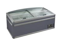 China 530L Frost Free Chest Freezer Fan Cooling Sliding Door Island Freezer for sale