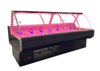 China Commercial Deli Meat Food fish display fridge With Glass Door 1045W for sale