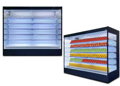 China Efficient Copper Tube Aluminum Fin Multideck Open Chiller Automatic Defrost for sale