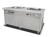 China 35cm Double Pot Fried Ice Cream Roll Machine R404A for sale