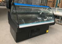 China 1M Front Flip Door Deli Display Refrigerator Butcher Equipment Meat Freezer 100L for sale