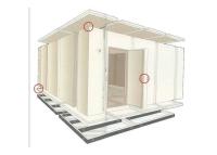 China Warehouse Walk In Cold Storage Room Seafood Beef Chicken Freezers PU Insulation for sale