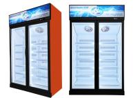China 444L Hypermarket Free Standing Freezer Display Refrigerator Showcase for sale