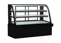 China Commercial 4 Feet Square Glass Cake Display Chiller with Dynamic Cooling and Four-Sided Glass for Energy Saving for sale