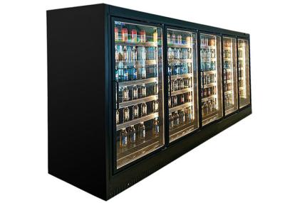 China Commercial Multi Gate Glass Door Chiller Drinks Display Fridge R404a for sale