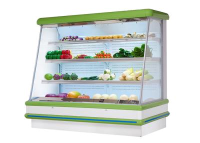 China Commercial Vegetables Multideck Open Freezer Built In System For Restaurant for sale
