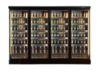 China Height Adjustable Commercial Bar Fridge Supermarket Display Freezer Multiple Doors for sale