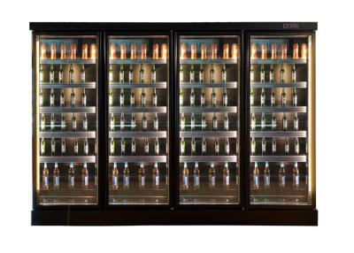 China Height Adjustable Commercial Bar Fridge Supermarket Display Freezer Multiple Doors for sale