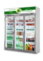 China Commercial Beer Cooler with 1530L Storage Capacity Double Glass Doors and Digital Temperature Control for sale