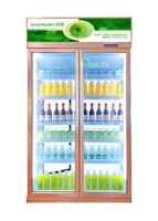 China Commercial Beer Cooler with 1530L Storage Capacity Double Glass Doors and Digital Temperature Control for sale