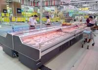China Large Fresh Meat Display Cooler For Supermarket Food Showcase for sale