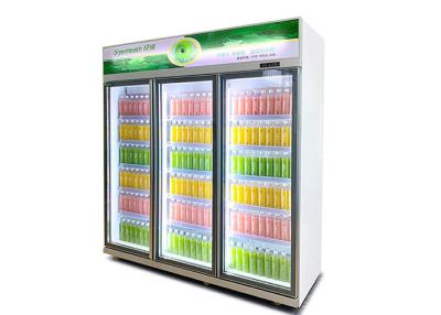 China Multi Gate Glass Budget Upright Refrigerated Display Cabinet Chest Freezer 738L for sale