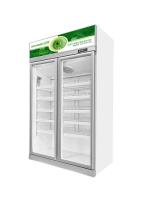 China Customized Commercial Glass Door Display Cooler For Beverage Wine 1000L for sale