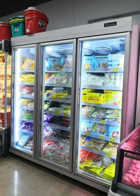 China OEM Painted Steel Commercial Refrigerator Showcase Upright Beverage Cooler for sale