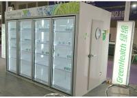 China R404a Commercial Glass Door Fridge Refrigeration Equipment Walk In Cold Room for sale