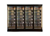China Large Green Health Multideck Open Chiller Multiple Glass Doors Deep Freezer for sale