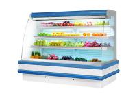 China Digital Control Multideck Open Chiller European Remote System Fruits Refrigeration for sale