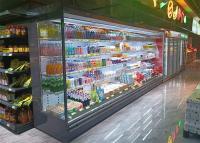 China Painting Steel Remote System Multideck Open Chiller Vegetable Drink Display Fridge for sale