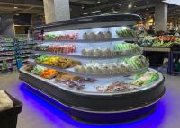 China Supermarket Multideck Round Island Open Chiller Drink Display Cooler for sale