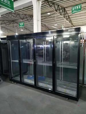 China Commercial Supermarket Display Refrigerators Upright Beverage Cooler With Adjustable Shelves for sale