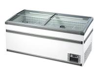 China Commercial Island Freezer with 1040L Capacity Auto Defrost and R290 Refrigerant for Supermarket Display for sale