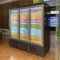 China Commercial Multi Deck Open Chiller Display Fridge With Glass Doors for sale