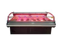 China Green&Health Horizontal Refrigerator With Air Curtain For Fish/Fresh Meat/Seafoods for sale