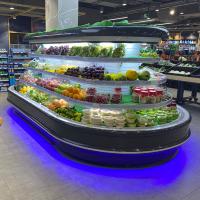 China Supermarket Commercial Multideck Round Island Open Chiller Refrigeration Equipment for sale