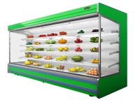 China Commercial 4-Tier Adjustable Multideck Open Chiller with Fan Cooling and Night Curtain for Supermarkets for sale