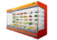 China Commercial 4-Tier Adjustable Multideck Open Chiller with Fan Cooling and Night Curtain for Supermarkets for sale