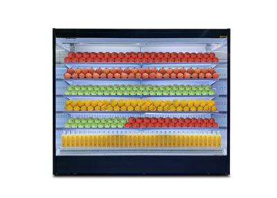 China Remote Cooling Multideck Open Chiller Semi Vertical  For Hotel for sale
