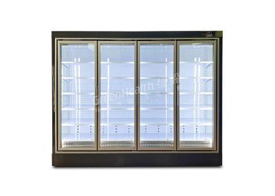 China Electrical Control Commercial Open Chiller With Glass Door For Supermarket for sale