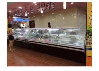 China Green Health Commercial Horizontal Freezer With Air Curtain For Fish Fresh Meat for sale