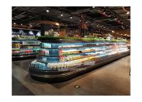 China Commercial Multi Deck Round Island Open Freezer Refrigeration For Supermarket for sale