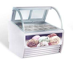 China R202a Ice Cream Display Machine 10 / 12 Pans Gelato Freezer For Supermarket for sale