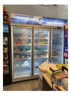 China Commercial Glass Door Upright Freezer Display Liquor 953L for sale