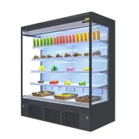 China Multi Layers Open Display Chiller Single Temperature For Fruits Or Drinks for sale
