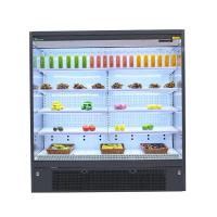 China Multi Layers Open Display Chiller Single Temperature For Fruits Or Drinks for sale