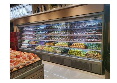 China Green Health Commercial Chest Freezer Multi Gate Glass Door Built In System for sale