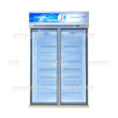China OEM Service Upright Glass Display Freezer With Variable Frequency for sale