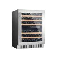 China ETL Certificate Space Saving Dual Zone Stainless Steel Fridge Cooler For Wine Beer Storage for sale