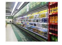 China Multi Layers Open Display Chiller Single Temperature For Fruits Or Drinks for sale