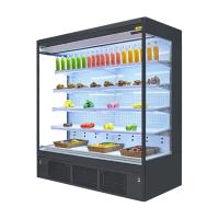 China Customized Supermarket Bottle Air Cooler Multideck Open Chiller With Plug In System for sale