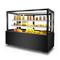 China GreenHealth ZZ-120 LED Bakery Cake Display Chiller with Castors, 1200×620×1200 mm, 2–10°C for sale