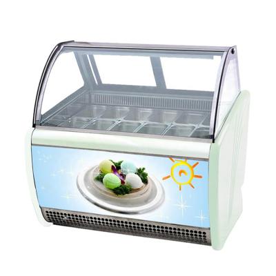 China Versatile Storage Container Gelato Display Freezer For Different Types Of Frozen Desserts for sale